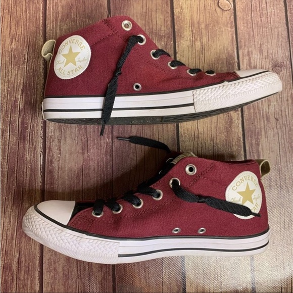 Converse | Shoes | Converse Maroon All Star Street Mid Chucks | Poshmark